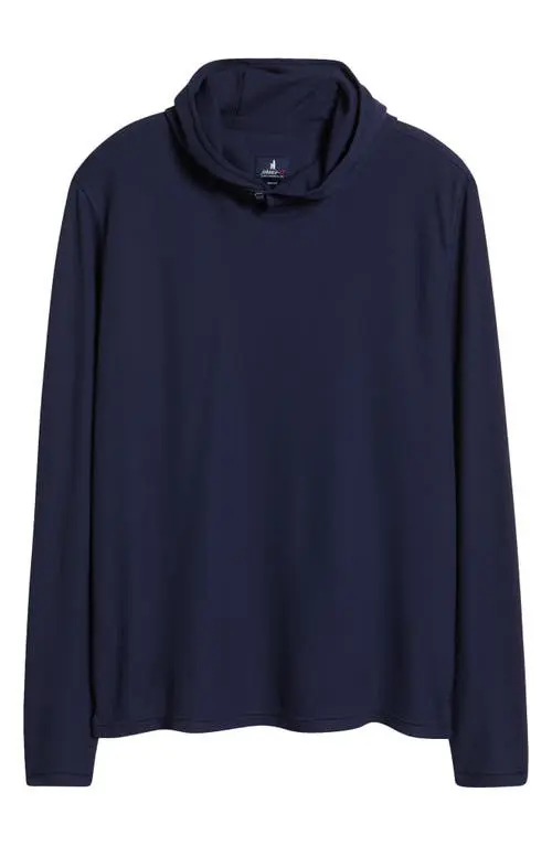 Johnnie-o Brinson Waffle Pullover Hoodie - Navy