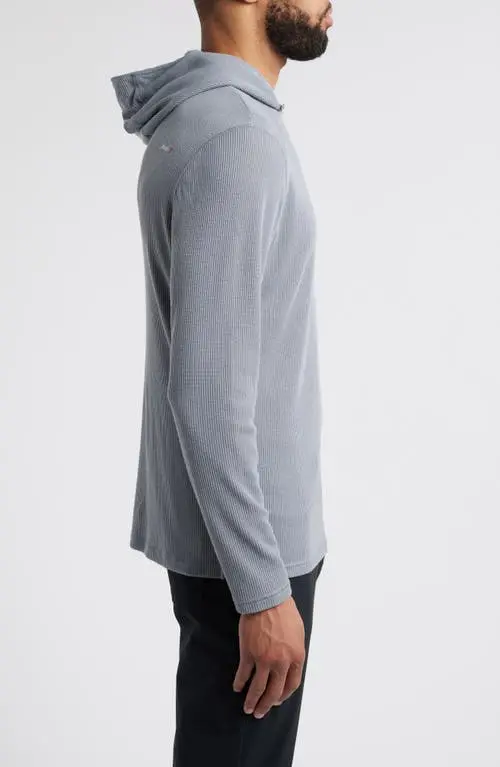 Johnnie-o Brinson Waffle Pullover Hoodie - Thunder