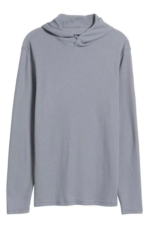 Johnnie-o Brinson Waffle Pullover Hoodie - Thunder