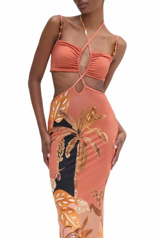 PatBO Bananier Midi Dress