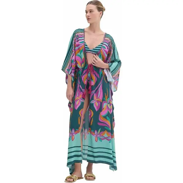 PatBO Aljezur Maxi Robe - Green