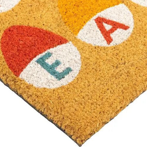 NORTHLIGHT Natural Coir Happy Easter Egg Outdoor Doormat 18" X 30