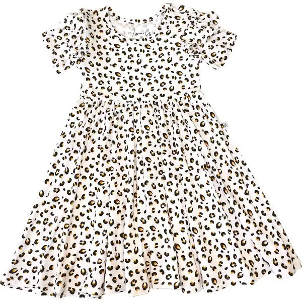 LAREE + CO Allie Ruffle Spin Dress - Leopard