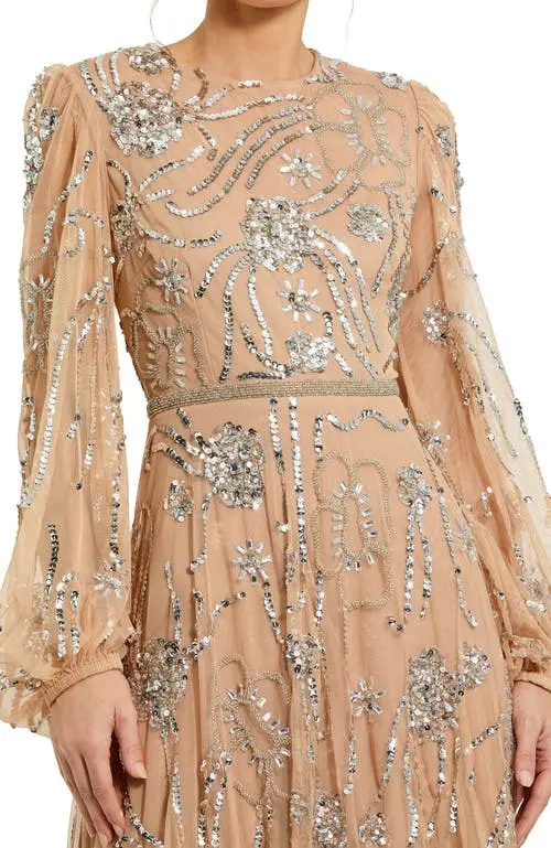 Mac Duggal Embellished High Neck Gown