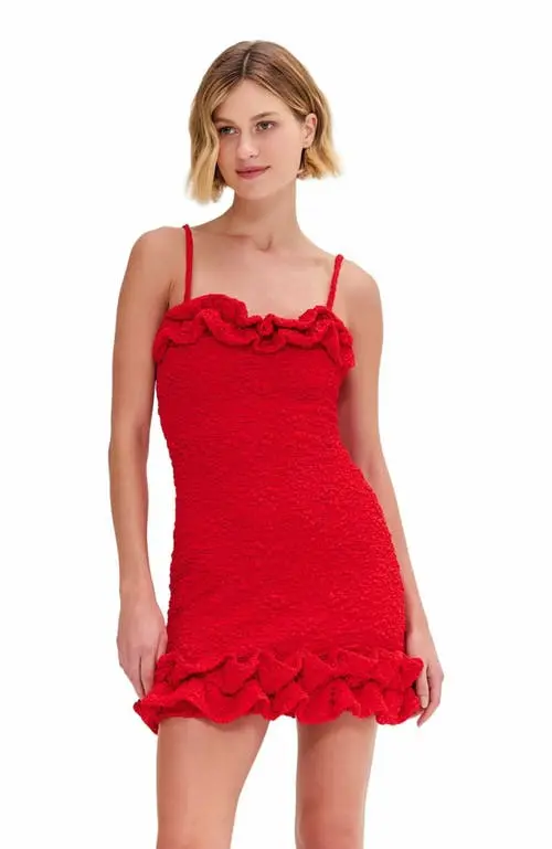 PatBO Papillon Jacquard Mini Dress