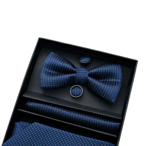 MOUSTACHE Dotted Tie Set - Blue
