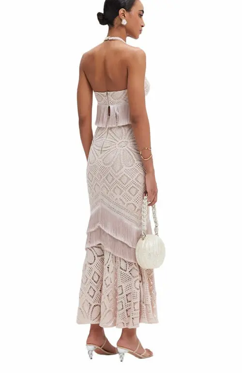 PatBO Flower Crochet Maxi Skirt