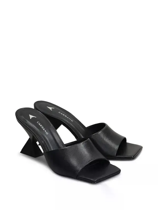 ANDREA CARRANO Leather Heeled Sandals