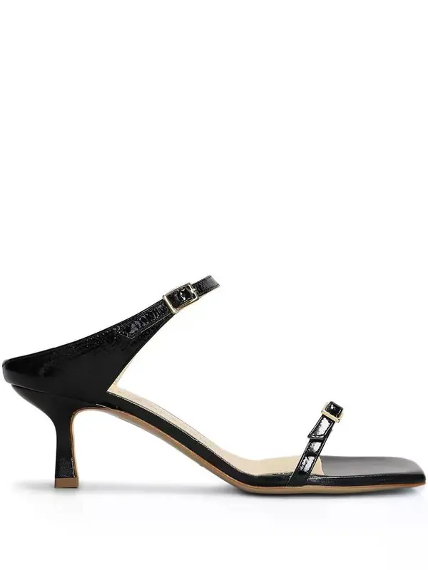 FABIO RUSCONI 65mm Leather Sandals - Black