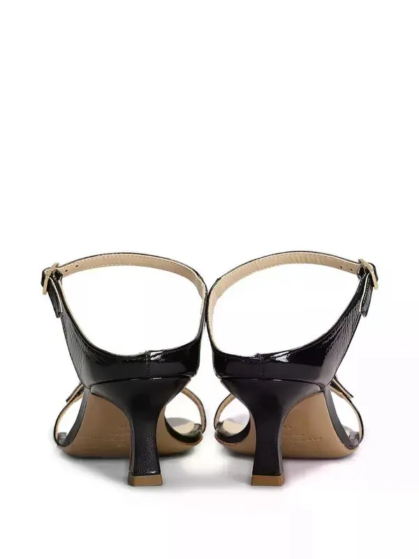 FABIO RUSCONI 65mm Leather Sandals - Black
