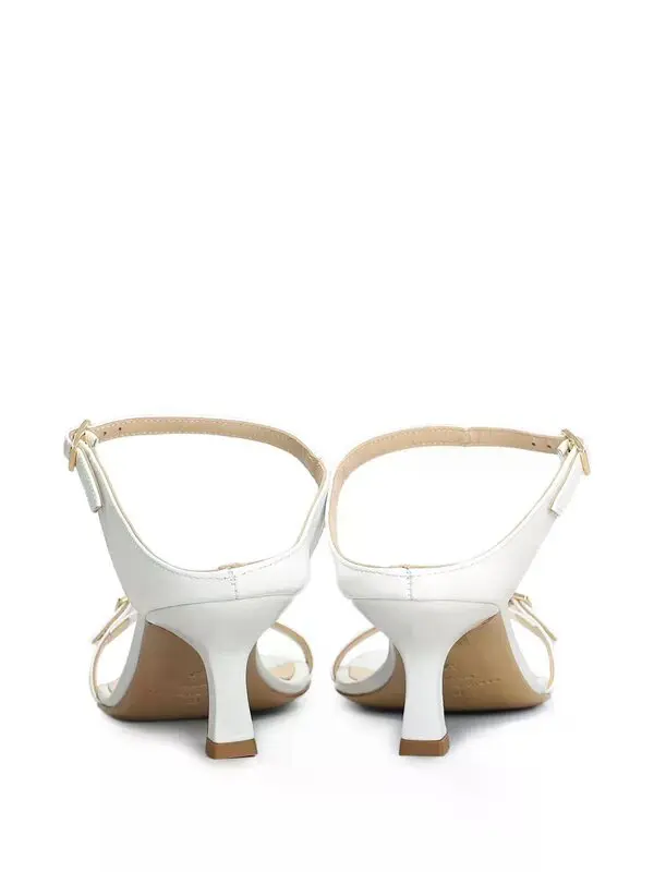 FABIO RUSCONI 65mm Leather Sandals - White