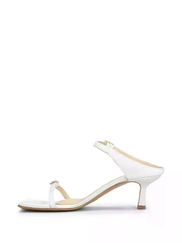 FABIO RUSCONI 65mm Leather Sandals - White