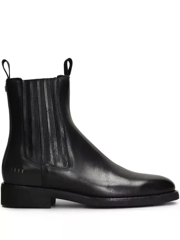 GOLDEN GOOSE Leather Chelsea Combat Boots