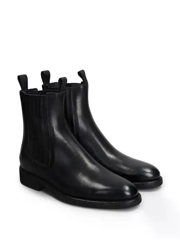 GOLDEN GOOSE Leather Chelsea Combat Boots