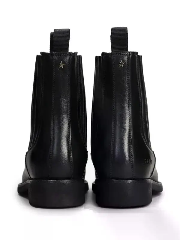 GOLDEN GOOSE Leather Chelsea Combat Boots