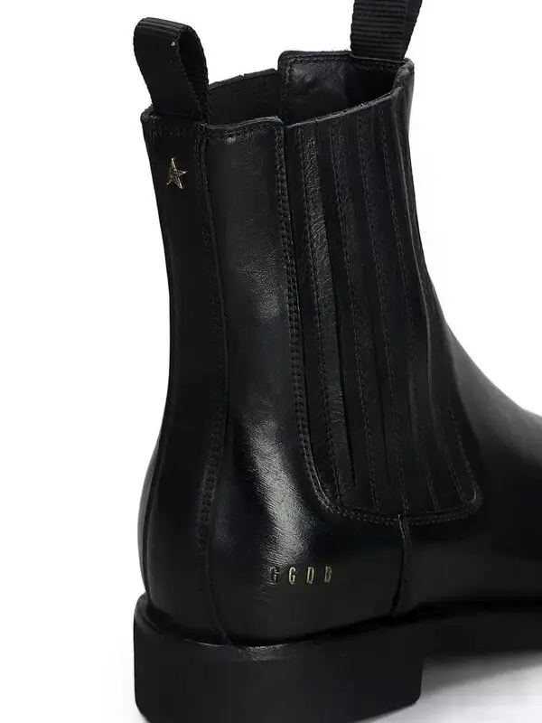 GOLDEN GOOSE Leather Chelsea Combat Boots
