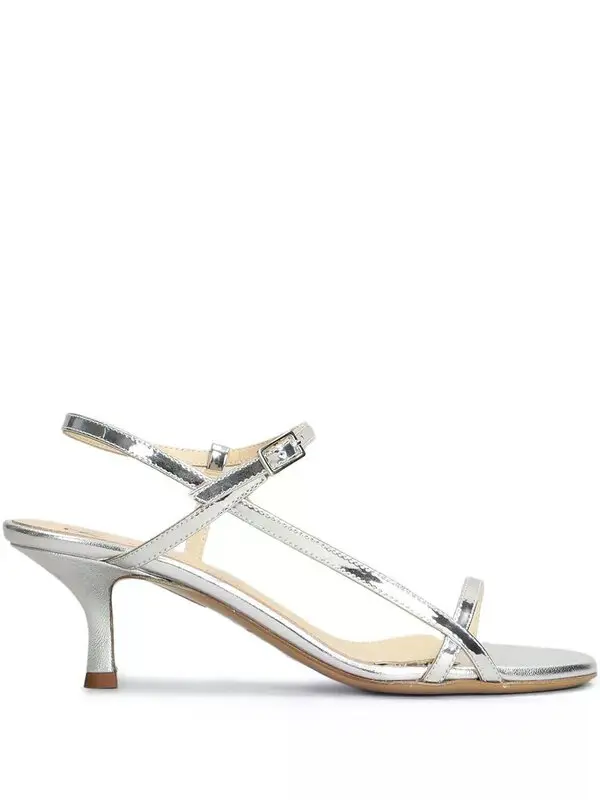 FABIO RUSCONI 60mm Leather Sandals - Grey