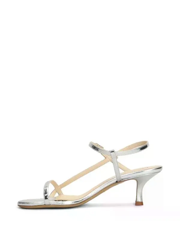 FABIO RUSCONI 60mm Leather Sandals - Grey