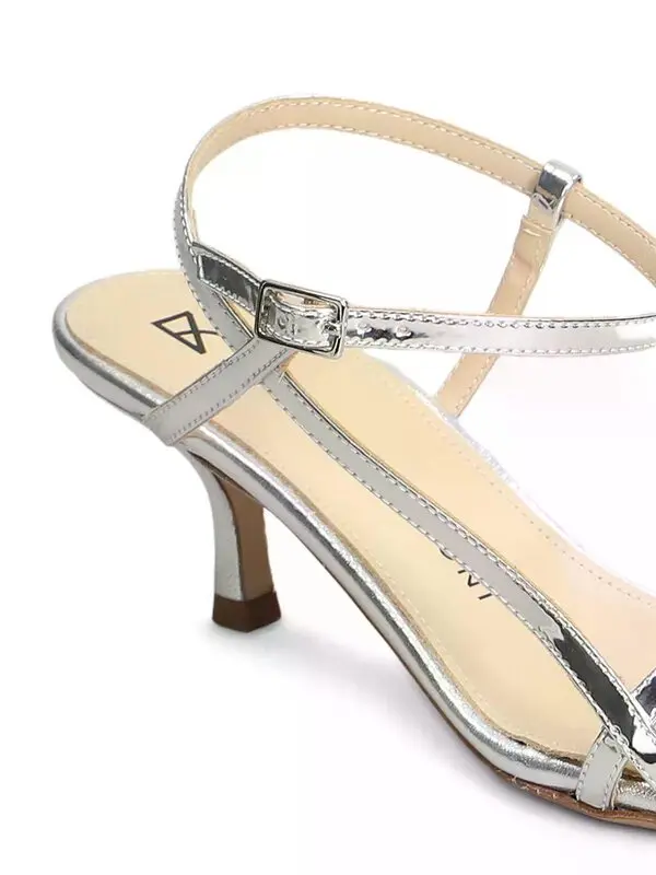 FABIO RUSCONI 60mm Leather Sandals - Grey