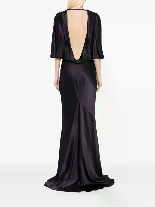 Michelle Mason Halterneck Gown
