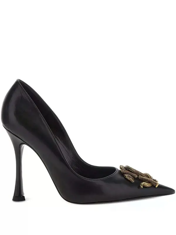 Roberto Cavalli Mirror Snake Pumps
