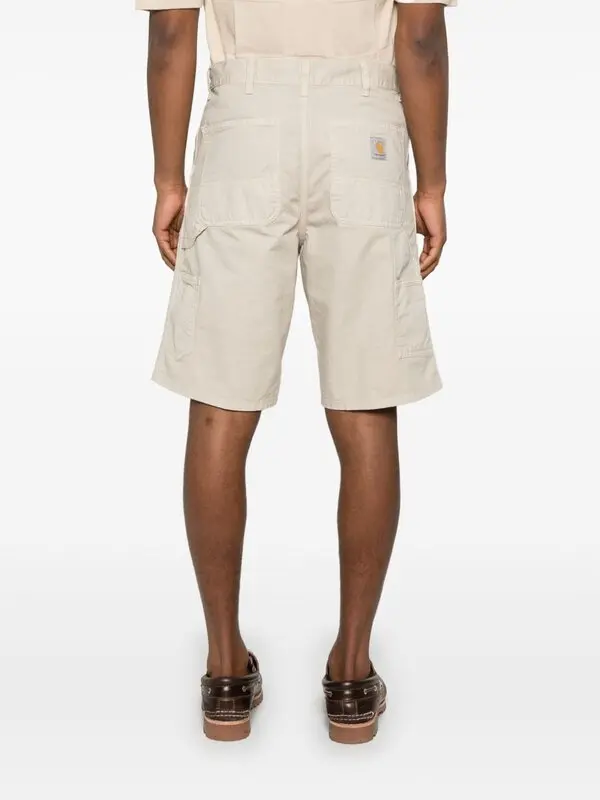 Carhartt Work In Progress Single Knee Cotton Shorts - Beige