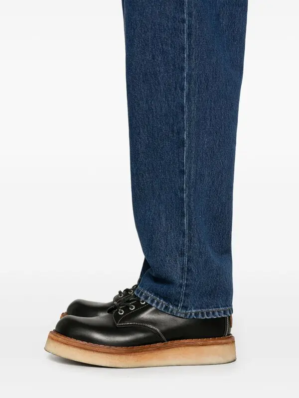 Carhartt Work In Progress Denim Cotton Straight Leg Jeans - Blue