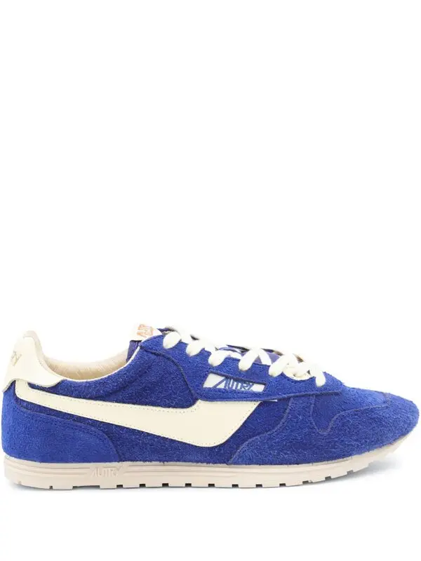 AUTRY Windspin Low Leather Sneakers - Blue