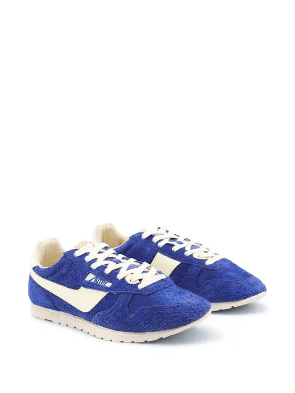 AUTRY Windspin Low Leather Sneakers - Blue