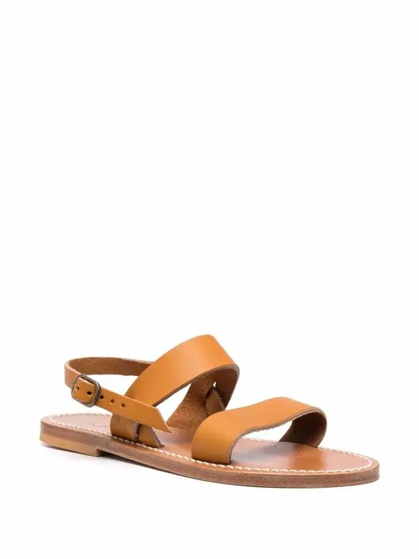 K.JACQUES Barigoule Leather Sandals - Leather Brown