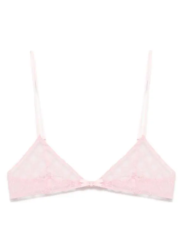 Gucci Gg Tulle Bra - Pink