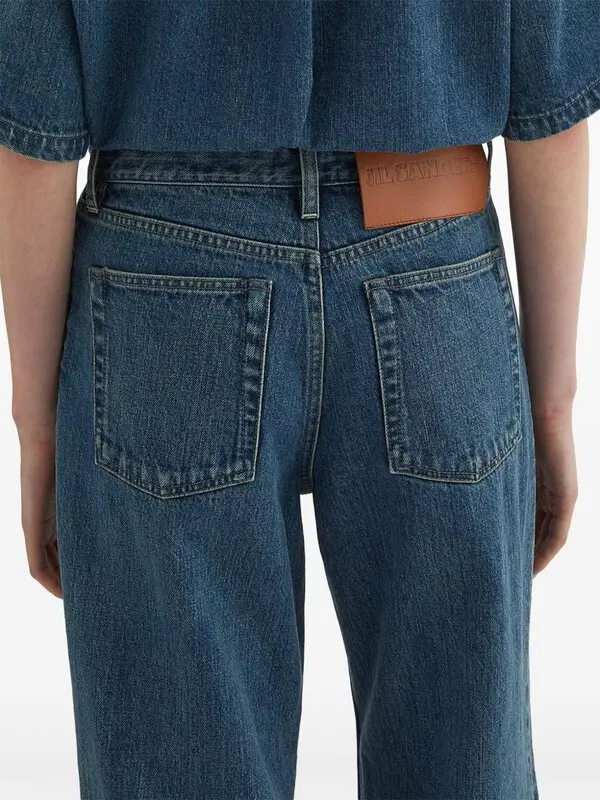 JIL SANDER Denim Wide Leg Jeans