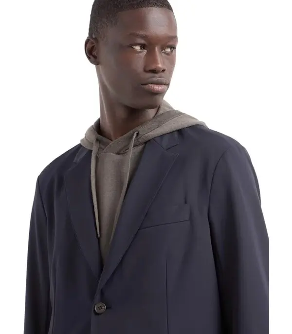 Emporio Armani Single-breasted Jacket - Blue