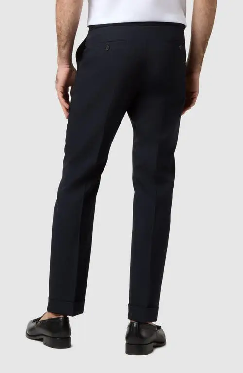 Sid Mashburn Flat-front Wool Dress Pants