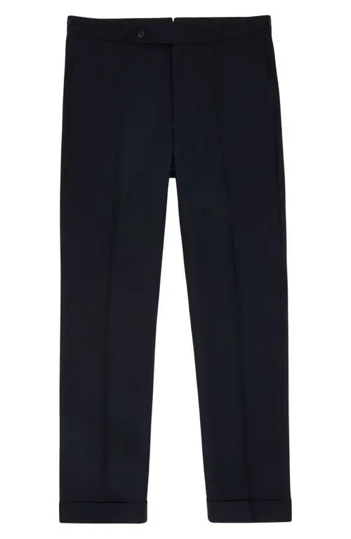Sid Mashburn Flat-front Wool Dress Pants