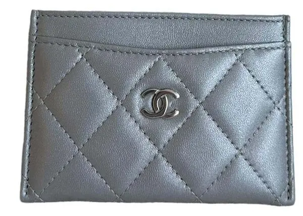 Chanel Classic Card Holder - Silver (ap0213)