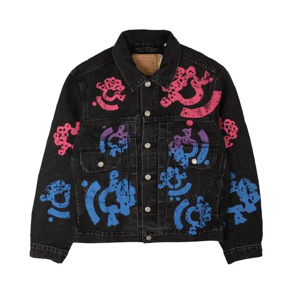 DENIM TEARS Bstroy Tears Type Denim Jacket - Black