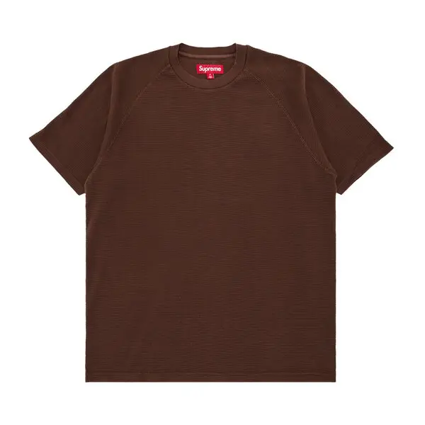 Supreme Stencil Thermal Short-sleeve Top - Brown
