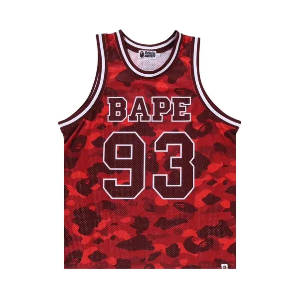 A BATHING APE Color Camo Basketball Tank Top