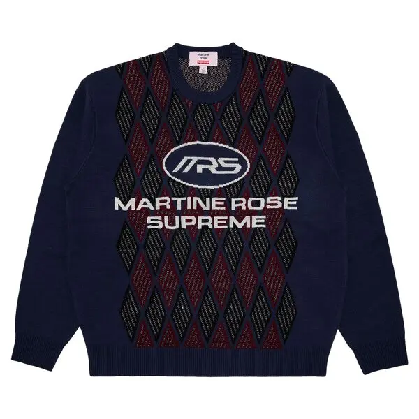 Supreme X Martine Rose Sweater - Blue