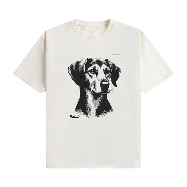Rhude Fox Hound Tee - White