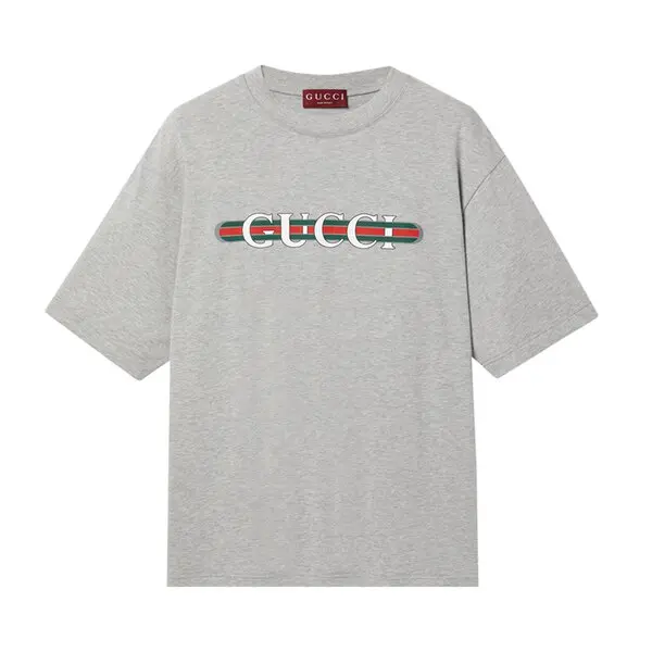 Gucci Web Logo T-shirt Melange