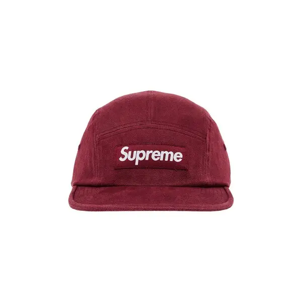 Supreme Denim Camp Cap - Red