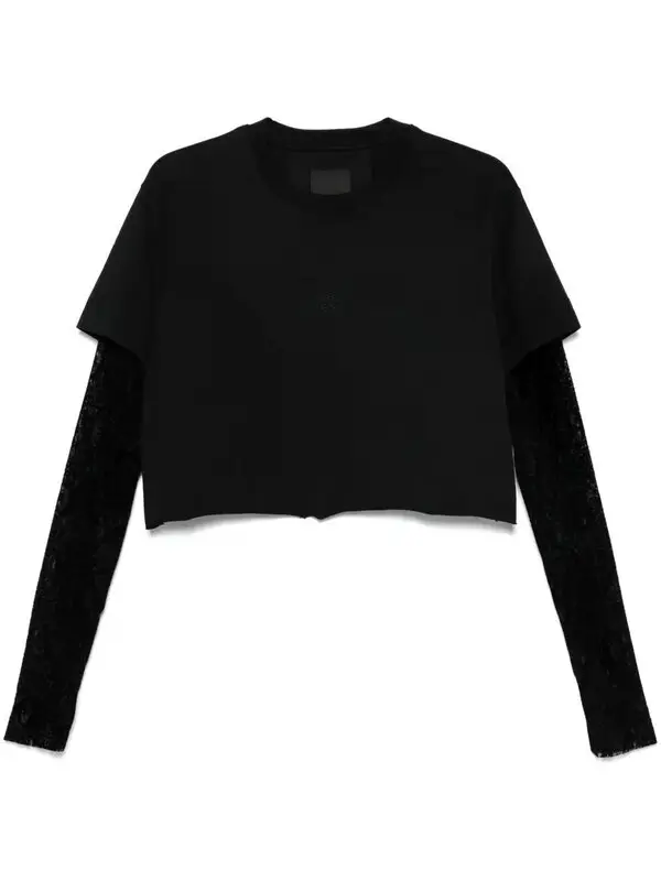Givenchy Overlapped Cropped T-shirt