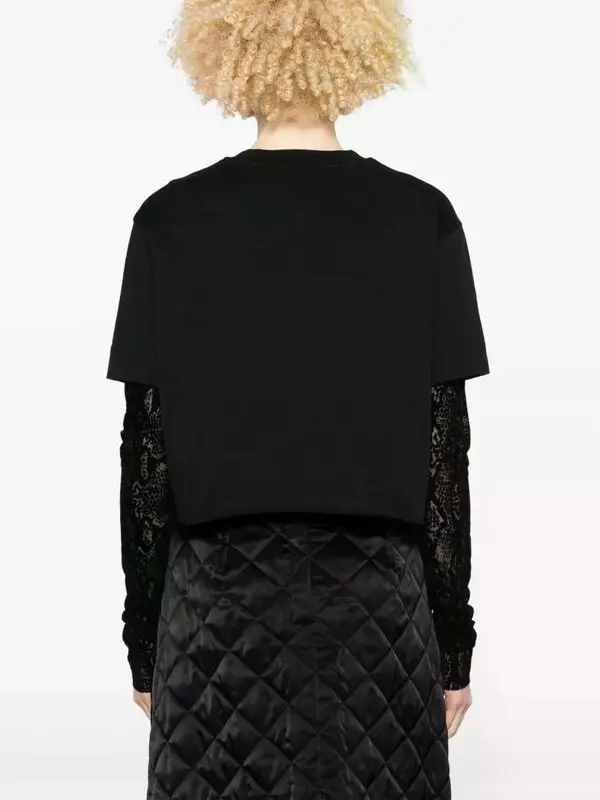 Givenchy Overlapped Cropped T-shirt
