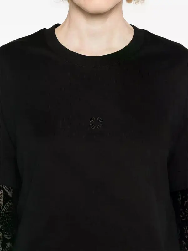 Givenchy Overlapped Cropped T-shirt