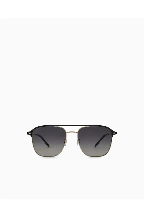 Giorgio Armani Square Sunglasses - Gold