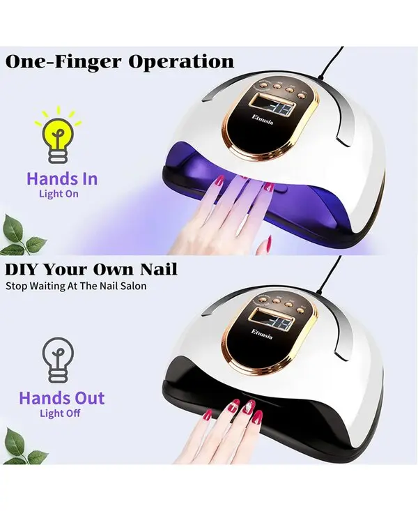 COWIN Nail Lamp 168w Lcd Display For Drying Nails