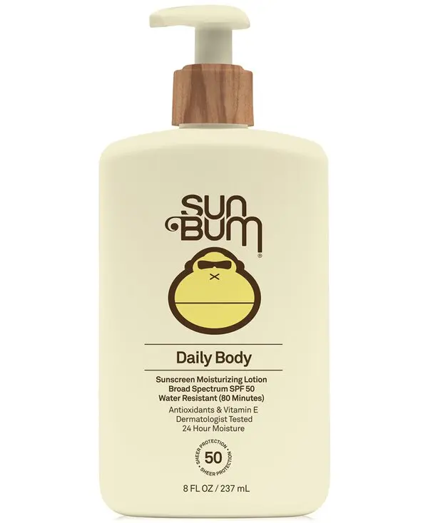 SUN BUM Daily Body Sunscreen Moisturizing Lotion Spf 50 - No Color