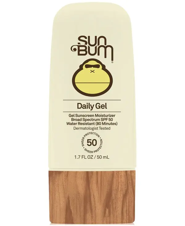 SUN BUM Daily Face Gel Sunscreen Moisturizer Spf 50 - No Color
